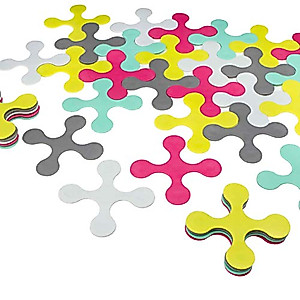 Prince Lionheart Bath Mat for Tub Baby Kids Fun Bath Puzzle Anti-Slip Waterproof Shower Mat with Suction Cups (18pcs)