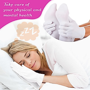 Paxcoo 12 Pairs XL White Cotton Gloves for Dry Hand Moisturizing Cosmetic Eczema Hand Spa and Jewelry Inspection