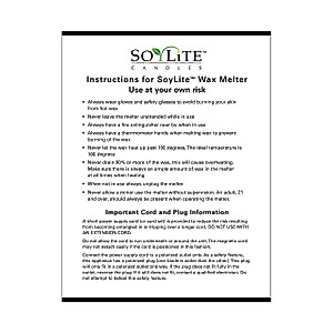 Wax Melter for Candle Making, Holds Approximately 7 Qts Or 14 Lbs of Melted Wax, Wax Melter Has Easy Pour Valve, by SOYLITE CANDLES