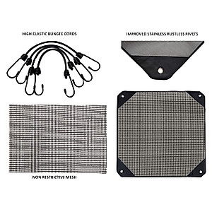 Yanroom Central Air Conditioner Covers for Outside Units Central Conditioning Mesh Cover All Season Top Universal Outdoor AC Cover Leaf Guard Covers Defender (Mesh, 32 x 32 inch)