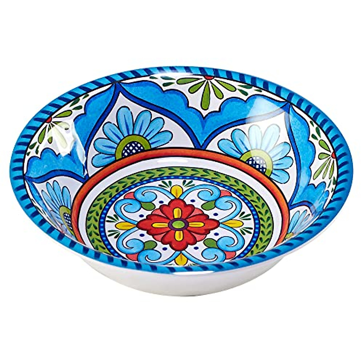 Certified International Seville 22 oz. Melamine All Purpose Bowl, Set of 6, Multicolor