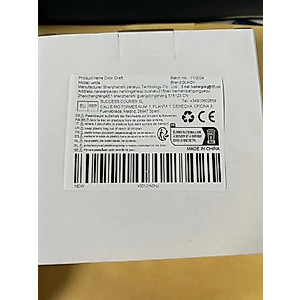 Door Draft Stopper Under Door Draft Blocker Insulator Door Sweep Weather Stripping Noise Stopper Strong Adhesive 2" Width x 39" Length (White)