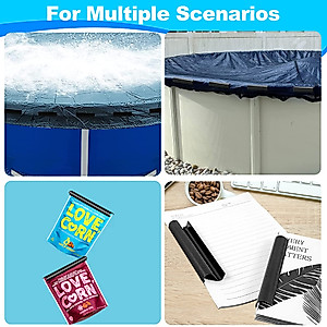 puxyblue Winter Cover Clips Pool Positioning Pins Opening Elastic Clips Sun Cover Fasteners Heavy Duty Tarp Lock Clips 24-Pack 5.2in