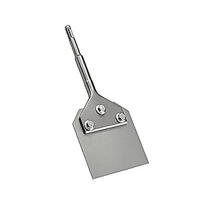 SPKLINE 4 Inch Wide SDS-Plus Floor Scraper Tile & Thinset Scaling Chisel SDS-Plus Shank 4" x 10" Thinset Scraper Adhesives Remover Wall Scraper Fits SDS-Plus Rotary Hammers and Chipping Hammer Drills