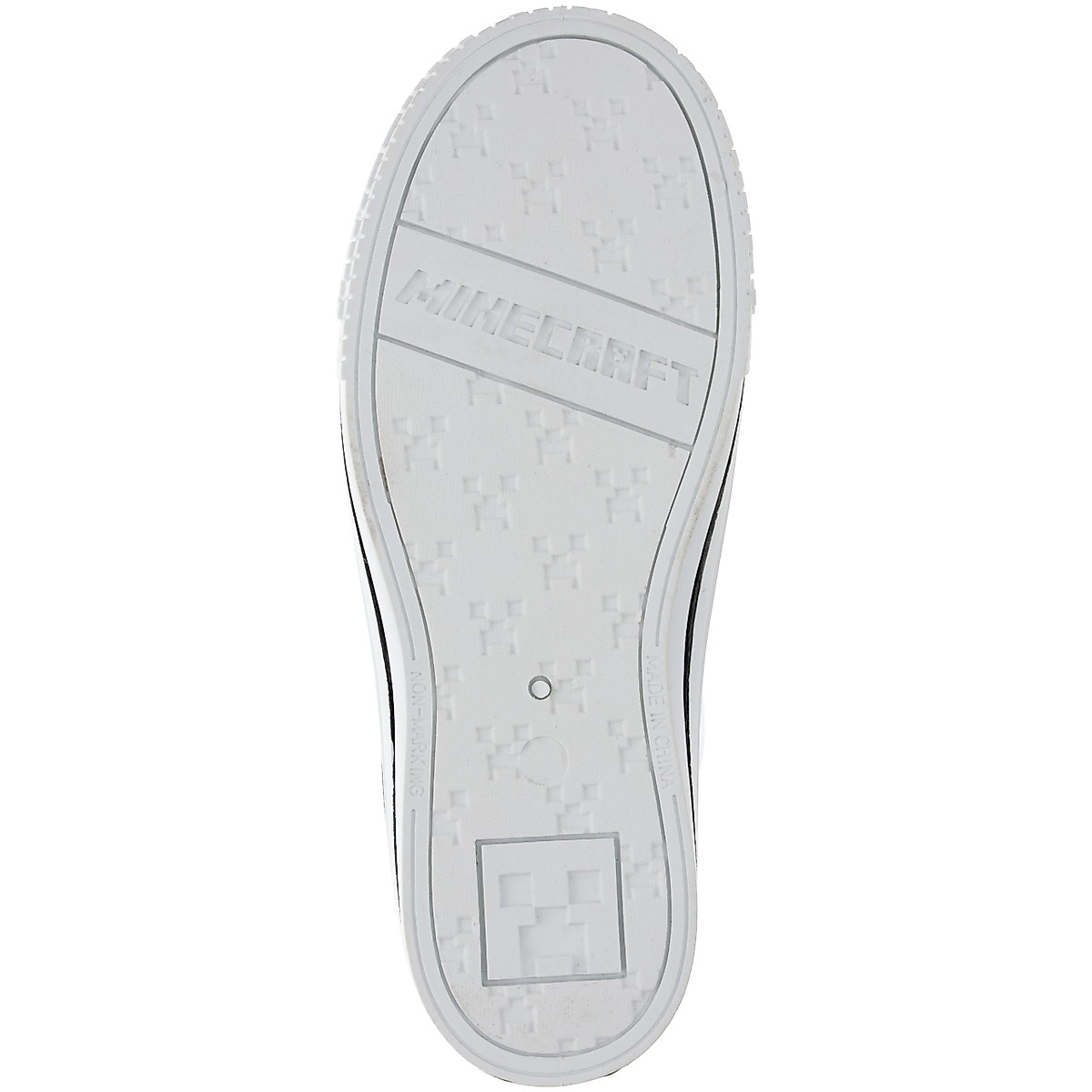 Minecraft Boys Shoes,Slip-on Low top Sneakers for Kids, Sport Skate Shoe Casual, Creeper Green, Size 2