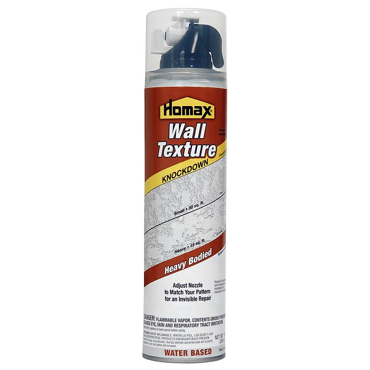 Homax - 41072040600 Aerosol Wall Texture, Knockdown, Water Based,10 oz,Gray/White