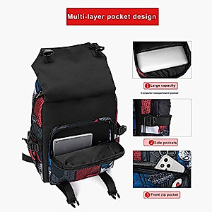 Waterproof Backpack Shark Backpack,Cartoon Shoulder Bag Casual Shark Daypack Backpacks for Boys Girls Teens (Style 1)