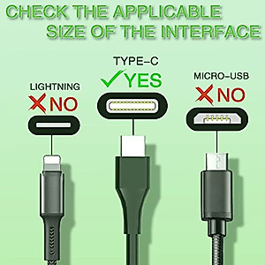 65W 45W Type C USB C Laptop Charger Compatible with Lenovo ThinkPad T480 T580 T480S X280 E580 Chromebook C330 S330 S340 100e 300e 500e Yoga C930 T590 A485 AC Adapter Power Supply