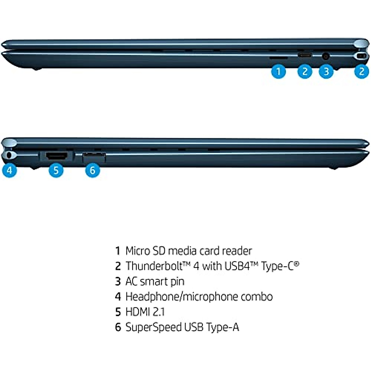 Latest HP Spectre 2-in-1 Laptop | 16" UHD 3K+ Touchscreen | Intel i7-12700H 14Cores | 16GB RAM 512GB SSD | Wi-Fi 6e | Thunderbolt 4 | Backlit KB | Fingerprint | Stylus Pen | Windows 10 Pro