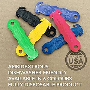Klever Kutter Black, Unique Double Hook Design - Disposable Safety Cutter– Pack of 10