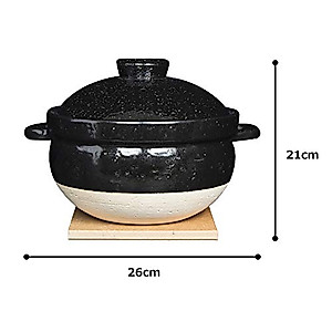 Haseen NCT-50 Kamado-san Rice Pot, 5-go Cooking (For Direct Fire), Direct Flame Compatible