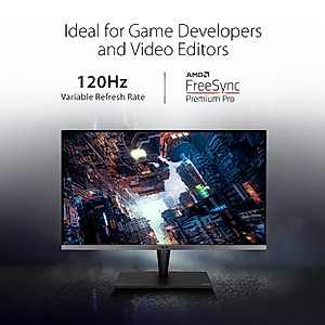 ASUS ProArt Display 32” 4K HDR Computer Monitor (PA32UCG-K) - UHD (3840 x 2160), Mini-LED IPS, 1600nits, 120Hz, 10-bit, Thunderbolt 3, HDMI2.1, w/Calibrator, Compatible With Laptop & Mac Monitor,Black