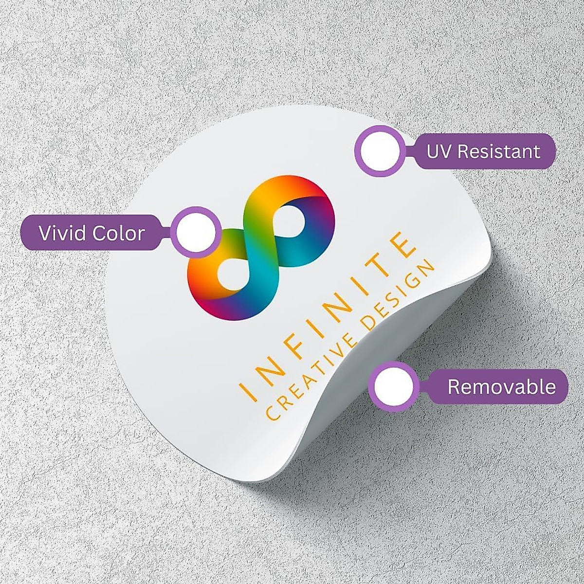 Fairwinds Designs Large Custom Vinyl Decals - Full Color Custom Sticker Printing | Personalized Stickers for Business Logo - Ideal for Windows, Doors, Walls, Vehicles, Cars, Trucks