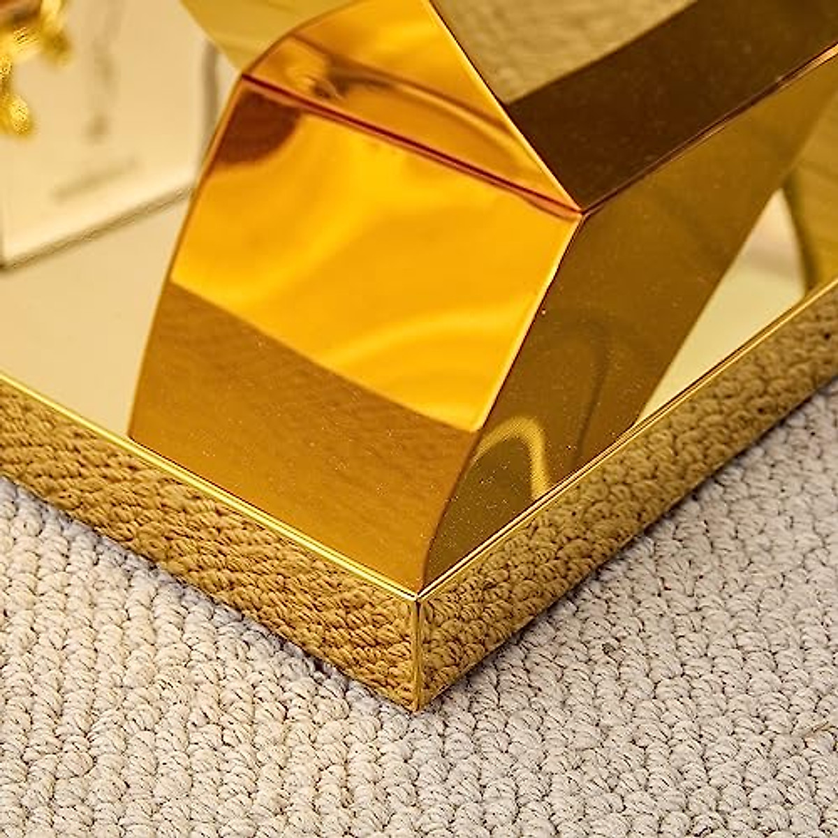 HomVent Glass Dining Table Set for 4,63" Glass Kitchen Table Set with Gold Legs,Modern Glass Dining Room Table and Chairs Set for 4,Glass Dining Room Table Set with Chairs,5 Piece Dining Table Set