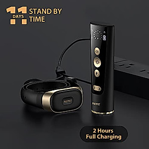 PATPET Dog Training Collar with Remote(2 Packs) - 2000FT Dog Shock Collar Include Rechargeable & IP67 Waterproof E Collar, Beep Vibration Shock Collar for Large Medium Dogs(15-140 lbs)