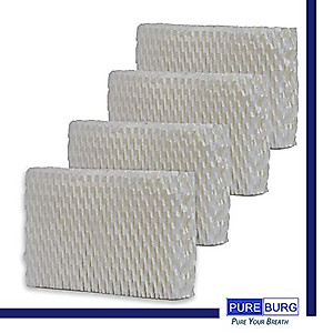 PUREBURG WF813 Humidifier Wick Filters Compatible with Relion WF813 Relion RCM832 RCM832N RCM-832N DH832 DH-832 Duracraft DH-830 Honeywell HC832 Robitusin DH-832 ProCare PCCM-832N AC813,4-Pack