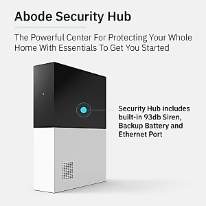 Abode Security System Hub – Easy DIY Installation - Optional Professional Monitoring - Works with HomeKit, Alexa & Google Home