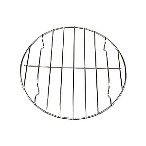 PartyKindom Grill Turkey Rack Food Steamer Round Baking Rack Wire Rack Cooling Rack Stainless Steel Roasting Rack Dish Steam Rack Baking Supplies Meat Net Grilling Rack Pots and Pans Tray
