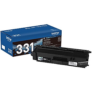 Brother Genuine Standard Yield Toner Cartridge, TN331BK, Replacement Black Toner, Page Yield Up To 2,500 Pages, Amazon Dash Replenishment Cartridge, TN331