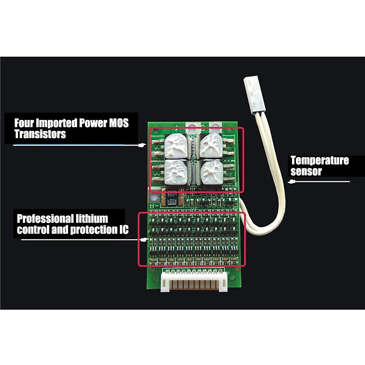 KOOBOOK 1Pcs 10S 30A 36V Li-ion Cell 18650 Battery Protection BMS PCB Board with Balance Function for Motorcycle Scooter Protection Board