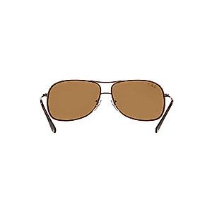 Ray-Ban RB3267 Metal Aviator Sunglasses, Brown/Polarized Brown, 64 mm