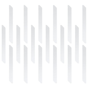 Duck Brand Adhesive Tub Tread Strips, 0.75 x 8.5-Inch Each, 18 Pack, White (663138)