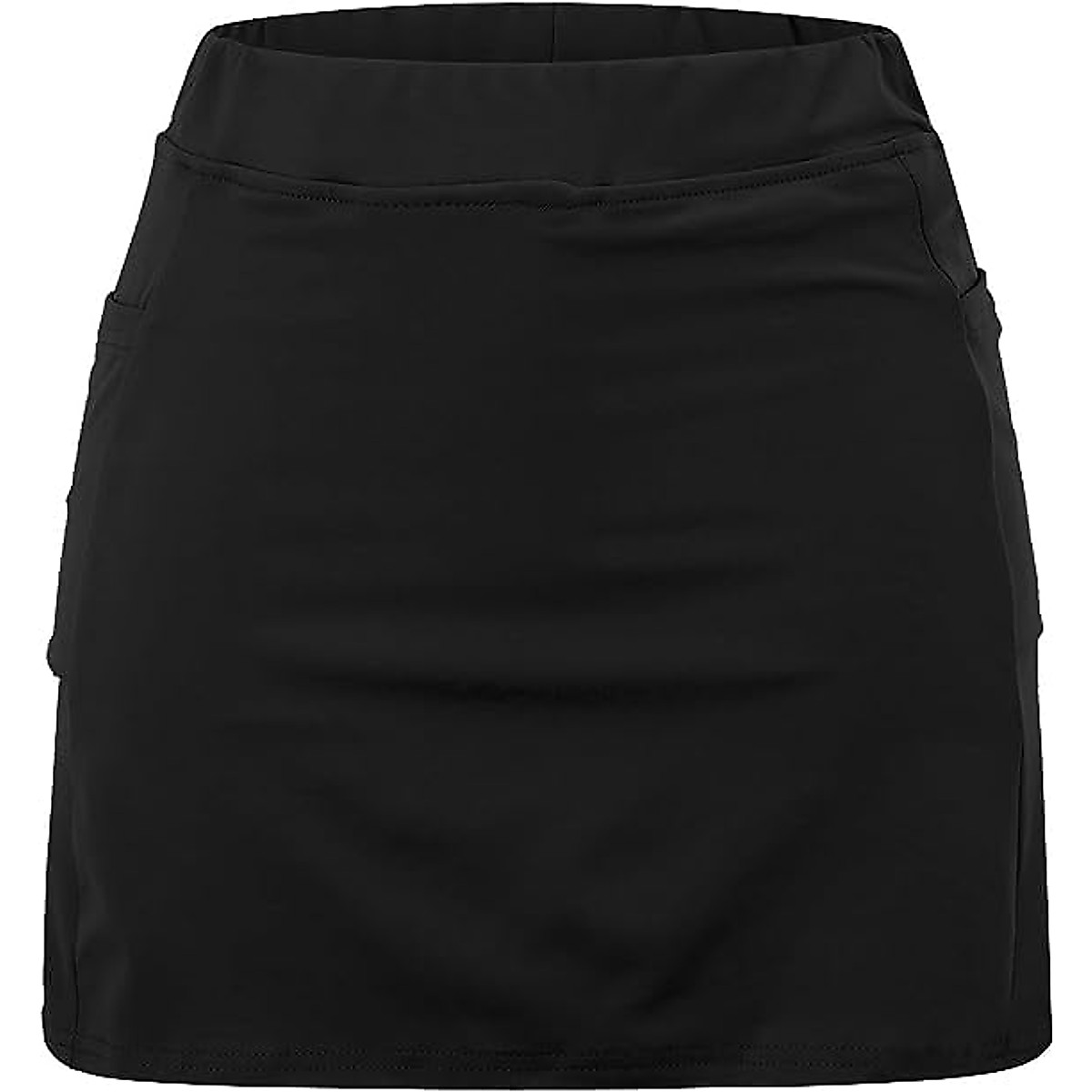 Biker Shorts Women Tennis Skorts Skirts with Pockets Built-in Shorts High Waist Athletic Golf Workout Running Shorts Plus Size Black XXXXXL