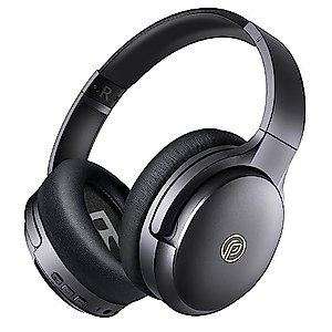 Active Noise Cancelling Headphones, 80H Playtime Bluetooth Wireless Headphones Over Ear with Microphone, Headphones Wireless Bluetooth with Deep Bass Headset for Adults, TV, Travel, Home, Office, Gym