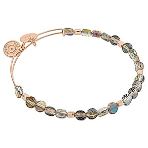 Alex and Ani Devotion Beaded Bangle Bracelet, Shiny Rose Gold Finish