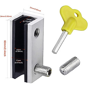 Window Locks, 4 Sets Premium Sliding Window Locks Security Up and Down Window, Vinyl Double window locks for Childproof Home Safety, Adjustable Vertical Horizontal Sliding Door Windows Lock Stopper
