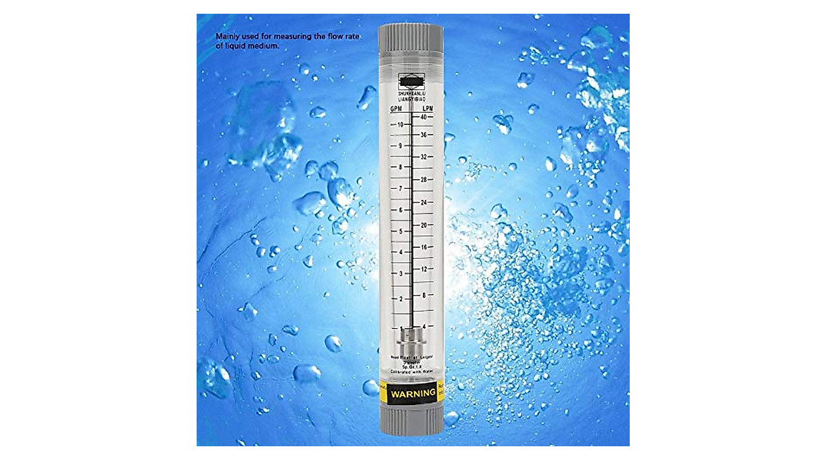 G3/4 Inch Liquid Flowmeter 1-10GPM Panel Water Flow Meter