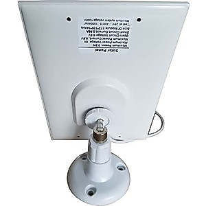 Solar Panel for Camera 3.3W Powered Surveillance Cam 10ft Charging Cable 5V microUSB Port