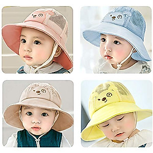T-Models Baby Hat Compatible with Detachable Cover, Infant Protective Hats Fisherman Cap Skin-Friendly (Pink, 48yards (1-2 Years))