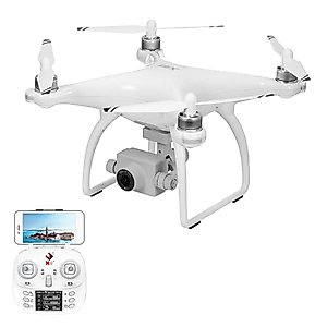 WLTOYS X1S Quadcopter Quadcopter Drone with 4K HD Camera 2-Axis Self-stabilizing Gimbal 5G Wifi FPV GPS Brushsss RC Quadcopter VS X1 Drone (X1S 1 * 3150)