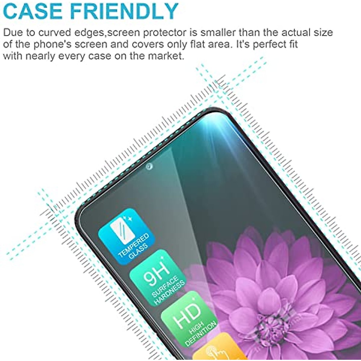 TJS for Alcatel TCL 30 Z T602DL Case, TCL 30 LE Case, with Tempered Glass Screen Protector, Dual Layer Hybrid Shockproof Drop Protection Impact Phone Case Cover for TCL 30Z / TCL 30LE (Red)