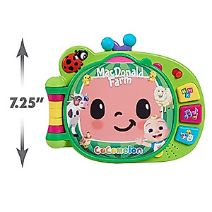 Just Play CoComelon Learning Book Interactive Toy for Toddlers with 3 Learning Modes, Music, Numbers, Animal Sounds, 50 Learning Phrases, Ages 18+ Months, Kids Toys for Ages 18 Month,Multi-color
