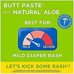 Boudreaux's Butt Paste Diaper Rash Ointment Variety Pack (1-4 oz Maximum Strength, 1-4 oz Natural Aloe)