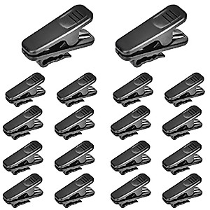 Earphone Wire Clips 20 Pcs Headphone Clip for Shirt Earphone Cable Clip Headphone Mount Cable Clothing Clip for 1.5 mm Diameter Round Wire