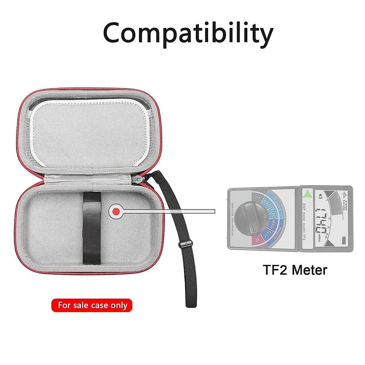 RLSOCO Carrying Case for Trifield EMF Meter Model TF2 Magnetic Field Strength Meter (Case Only)