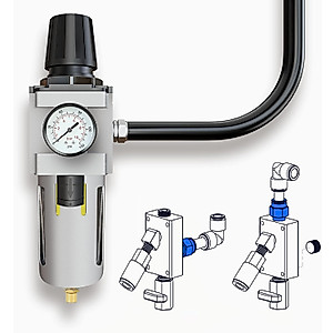 ANCIMOON 3/4’’ Straight Fittings, 3/4’’ Piping x 3/4’’ Male NPT Adapter Fittings, Seal Tape Needed, Brass-Nickel Plated, 2PCS for Garage Shop Compressed Air Line Piping System Kit