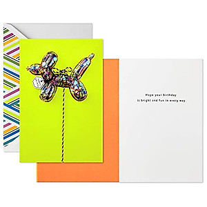 Hallmark Signature Birthday Card (Confetti Balloon Animal)
