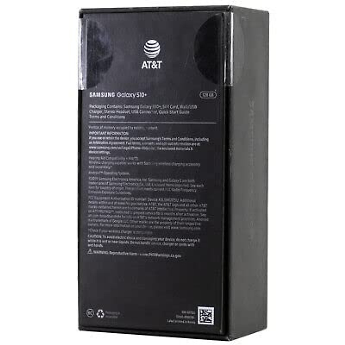 Samsung Galaxy S10 Plus SM-G975U 128GB 8GB RAM US Version - Prism Black