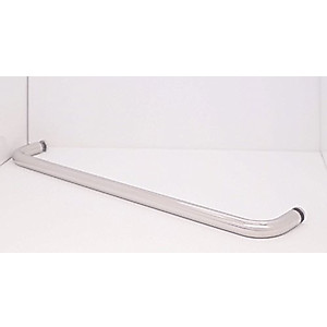 24" Chrome Towel Bar Pull Handle Frameless Shower Glass Door for Tempered Glass Doors