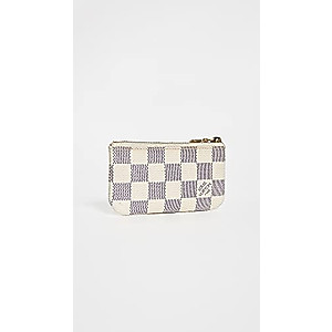 Louis Vuitton Women's Pre-Loved Pochette Cles, Damier Azur, White, One Size
