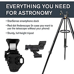 Celestron – StarSense Explorer LT 114AZ Smartphone App-Enabled Telescope – Works with StarSense App to Help You Find Stars, Planets & More – 114mm Newtonian Reflector – iPhone/Android Compatible