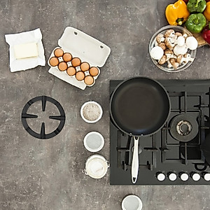 OSALADI Accessories Coffee Pot 4pcs Non Cast Iron Stove Trivets for Kitchen Wok Support Ring Cooktop Range Pan Holder Stand Stove Rack Pot Holder for Stove Metal