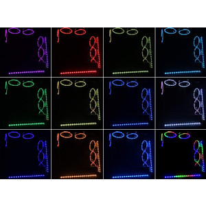 Apevia ST6P2-RGB Spectra 120mm Silent Dual Ring RGB Color Changing LED Fan with Remote Control, 16x LEDs & 8X Anti-Vibration Rubber Pads w/ 2 Magnetic LED Strips (6+2-pk)