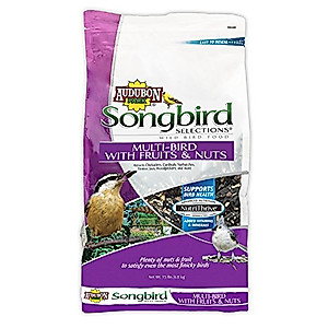 Audubon Park Songbird Selections 11980 Multi Wild Bird Food with Fruits and Nuts, 15 lb