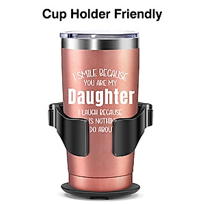 WOELIVE Daughter Gifts from Mom, Dad - Gifts for Daughter - Christmas Birthday Gifts for Daughter, Grown Daughter, Adult Daughter Gifts, 20oz Stainless Steel Insulated Daughter Tumbler