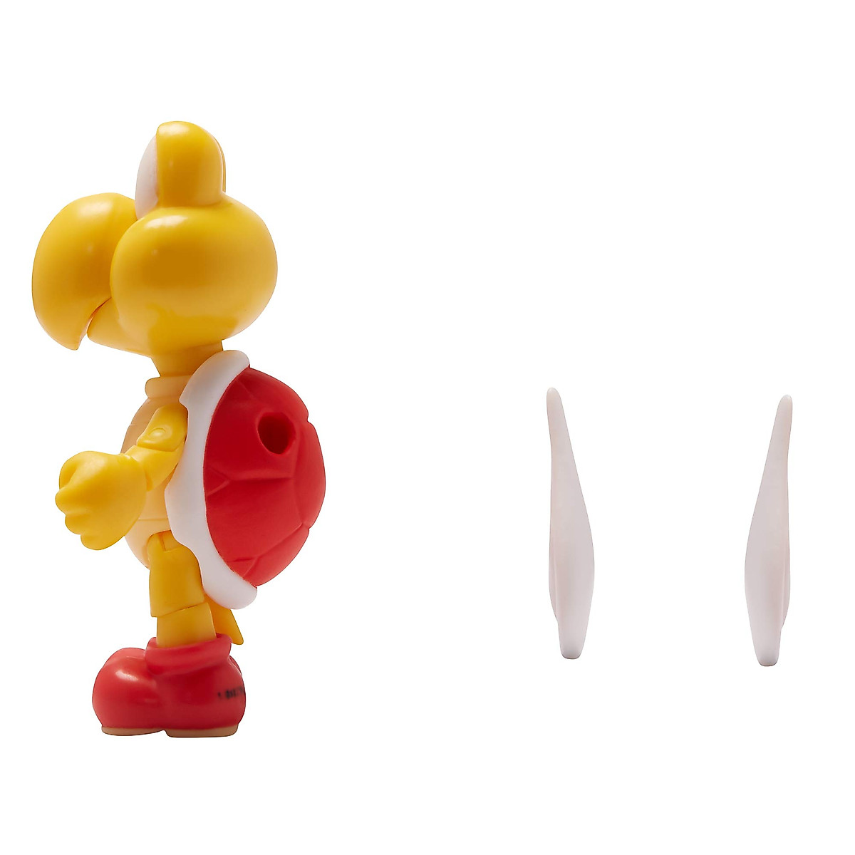 Super Mario Collectible Red para Koopa Troopa 4" Poseable Articulated Action Figure with Wings Accessory, Perfect for Kids & Collectors Alike! for Ages 3+